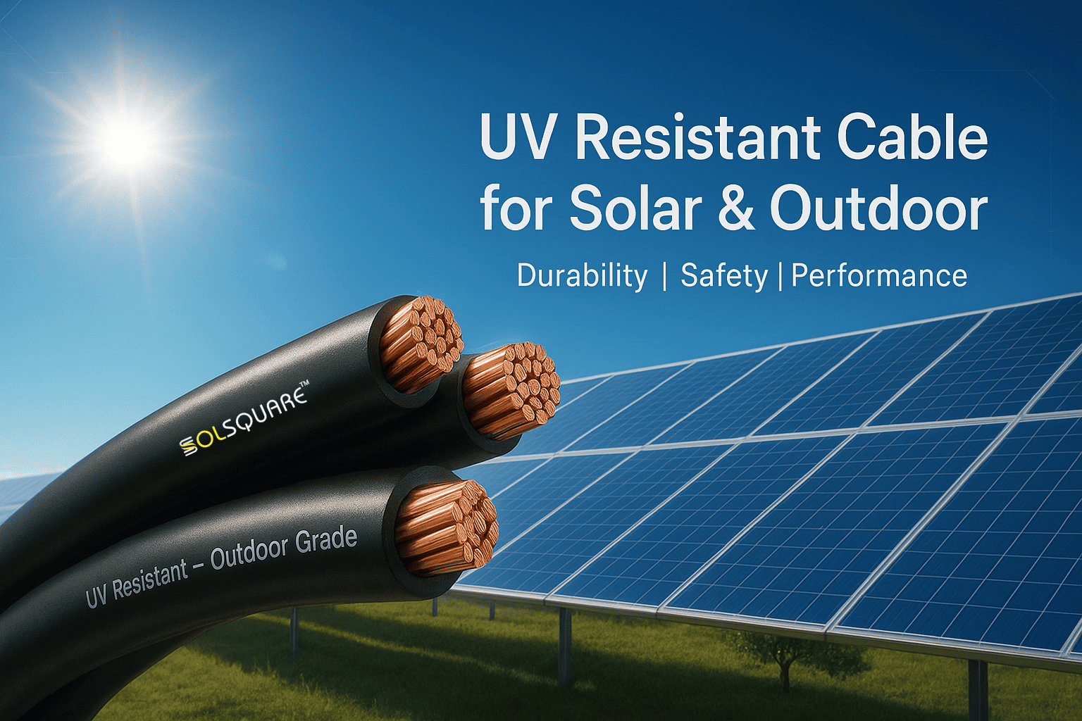 UV Resistant Cable for Solar and Outdoor Applications | SOLSQUARE